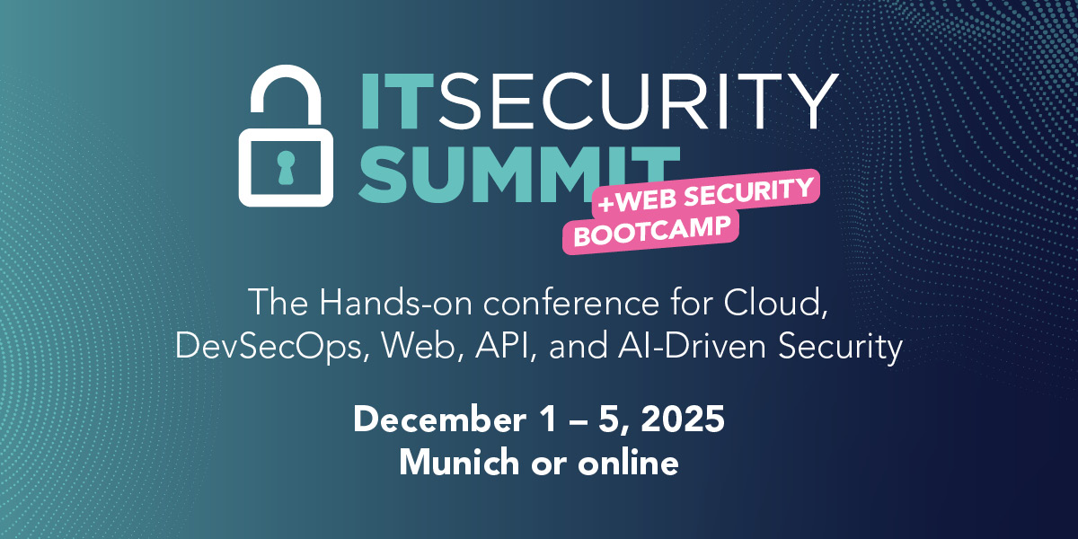 Sessions IT Security Summit 1 - 5 December 2025 | Munich